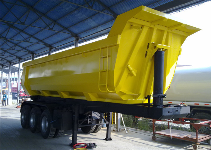 30CBM 3 Axle Heavy Duty Semi Trailers U Shape End Tipper Semi Trailer ...