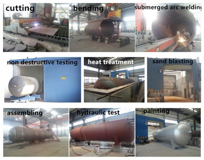 25 Tons LPG Bullet Tanks 50 CBM Color Custom For Gas Cylinder Refilling